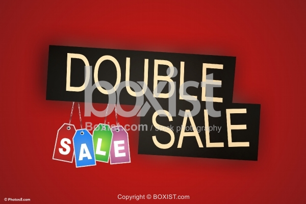 Double Sale Sign - Boxist.com Photography / Sam Mugraby's Stock Photography