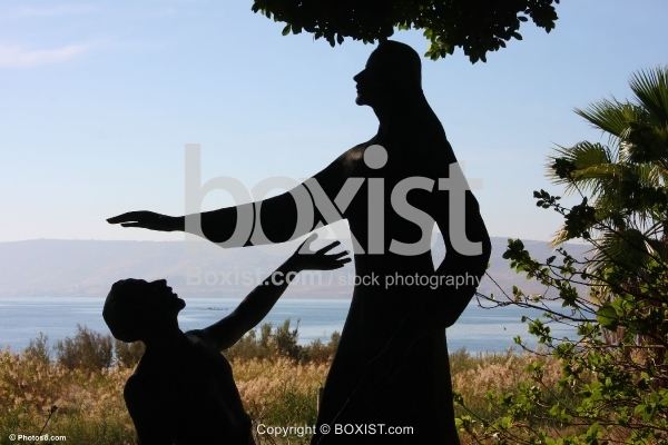 Jesus Blessing Peter at Sea of Galilee - Boxist.com Photography / Sam ...
