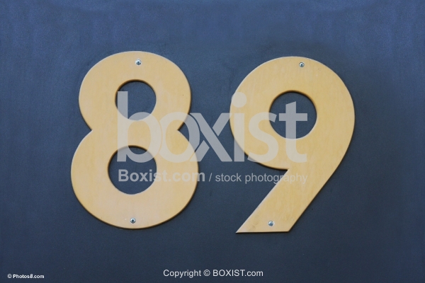 Number 89 Wall Sign - Boxist.com Photography / Sam Mugraby's Stock ...