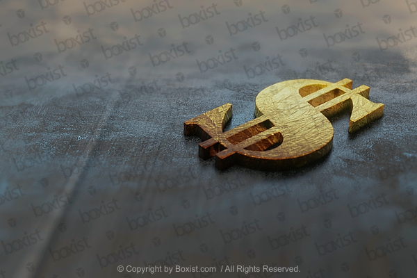 Rusty Golden Dollar Sign - Boxist.com Photography / Sam Mugraby's Stock ...