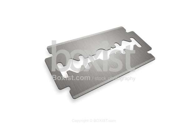 Razor blade Isolated over White Background - Boxist.com Photography ...