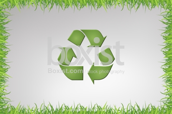 Recycle Symbol with Plants Border - Boxist.com Photography / Sam ...