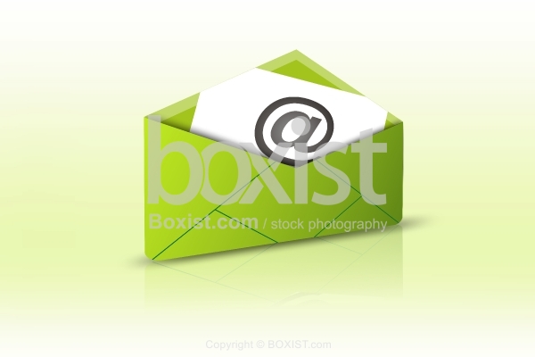 Green Mail Icon - Boxist.com Photography / Sam Mugraby's Stock Photography