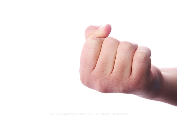 Punch Hand Isolated On White Background - Boxist.com Photography / Sam ...