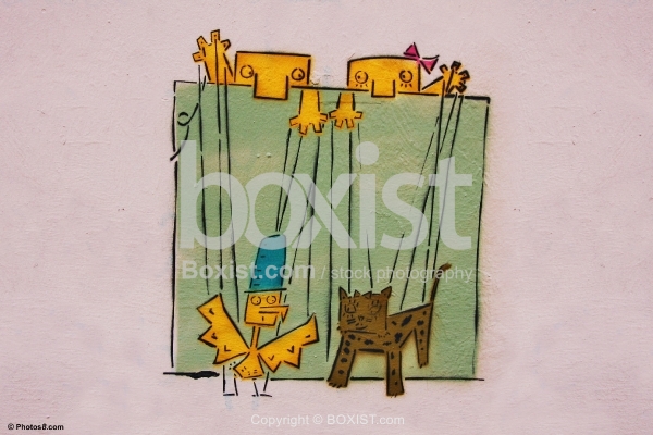 Puppet Strings Graffiti Art - Boxist.com Photography / Sam Mugraby's ...