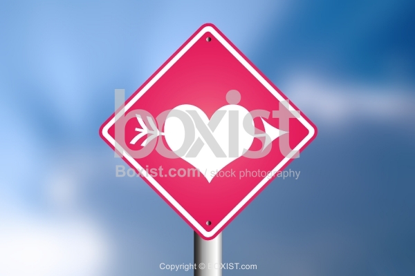 Romantic Love Heart Road Sign - Boxist.com Photography / Sam Mugraby's ...