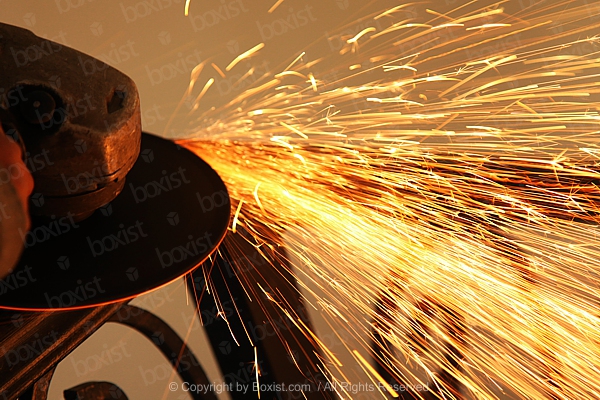 Angle Grinder Spark Cutting Of Metal - Boxist.com Photography / Sam ...