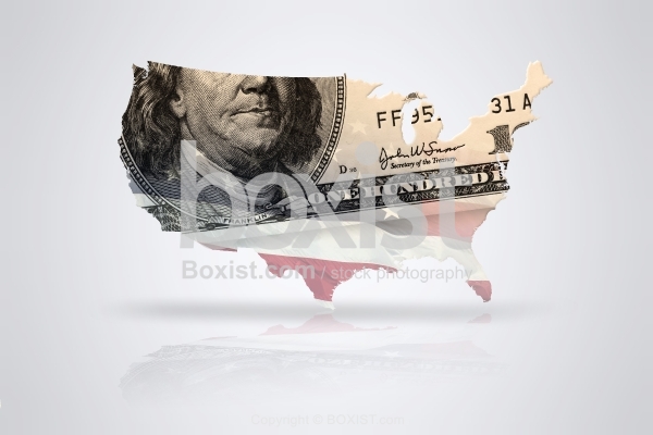 United States Map With American Money - Boxist.com Photography / Sam ...