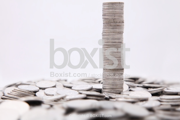 Stack Of Silver Coins - Boxist.com Photography / Sam Mugraby's Stock ...
