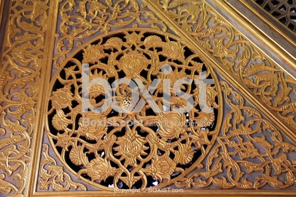 Arabesque Decoration of the Minbar Inside Blue Mosque - Boxist.com ...