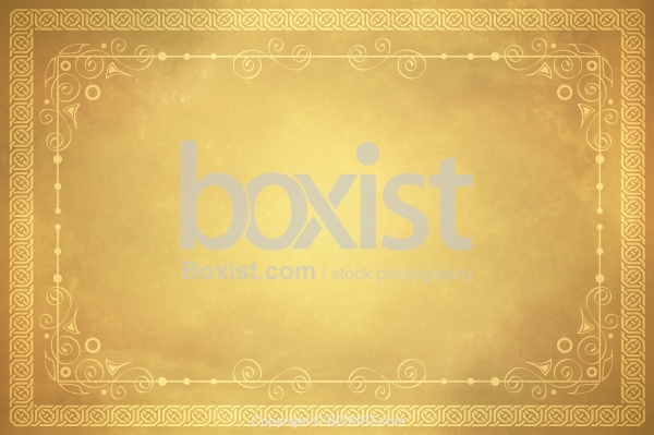 Golden Paper with Decorative Border - Boxist.com Photography / Sam ...