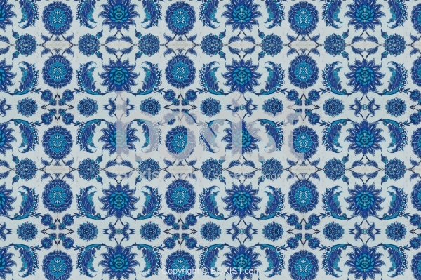 Turkish Iznik Blue Tiles Background - Boxist.com Photography / Sam ...