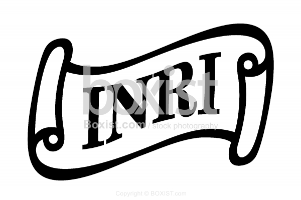 INRI Scroll - Boxist.com Photography / Sam Mugraby's Stock Photography