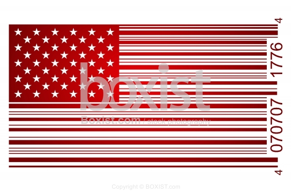 American Flag in Barcode - Boxist.com Photography / Sam Mugraby's Stock ...