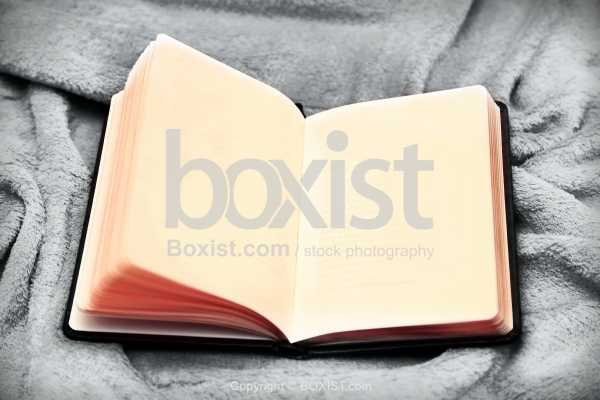 Open Book on Fabric Background - Boxist.com Photography / Sam Mugraby's ...