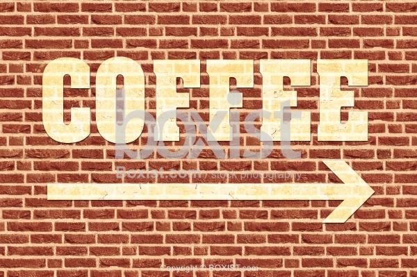 Coffee Sign On Bricks Wall - Boxist.com Photography / Sam Mugraby's ...