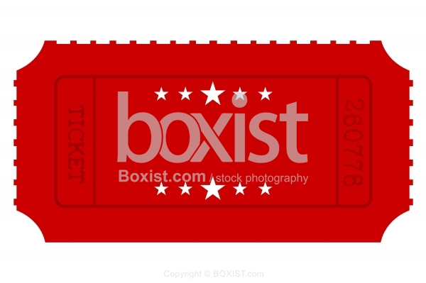 Blank Red Ticket - Boxist.com Photography / Sam Mugraby's Stock Photography