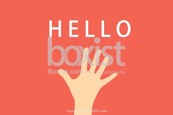 Hello With Hand Icon - Boxist.com Photography / Sam Mugraby's Stock ...